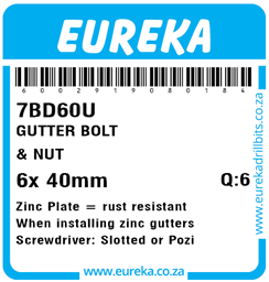 7BD60 - Gutter Bolt | Eureka DIY Solutions Pty Ltd